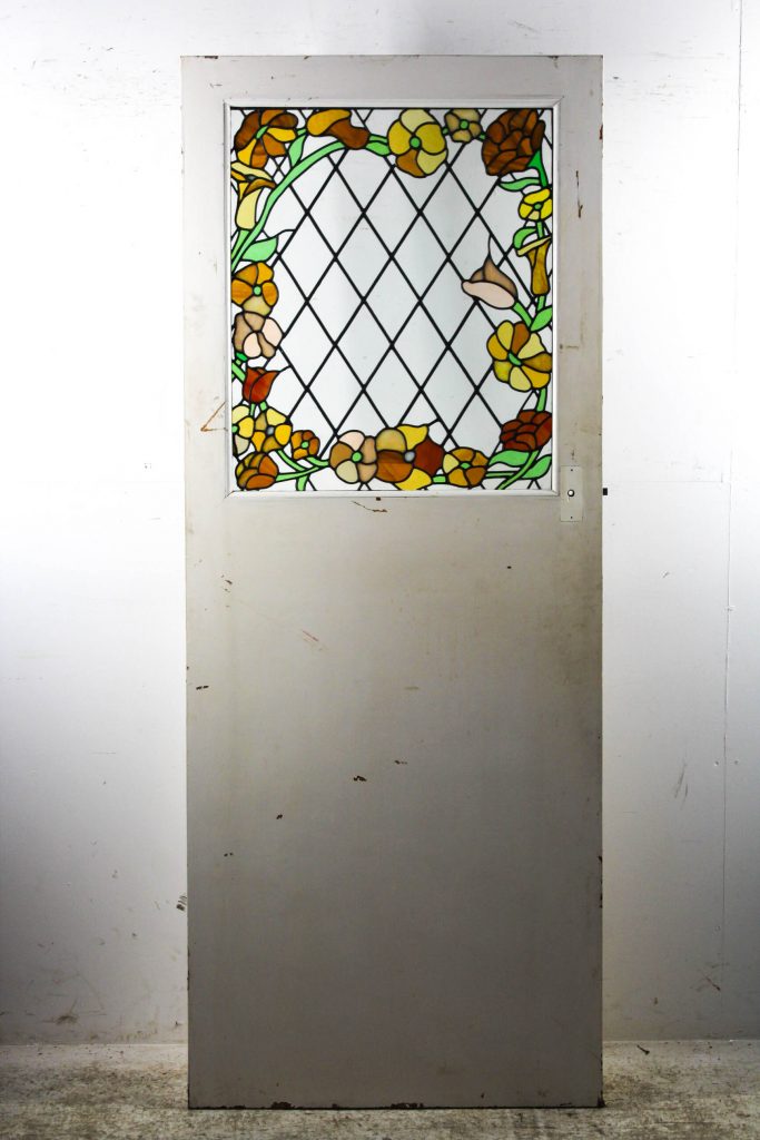 Retro Leadlight Door | Renovators Paradise Retro Leadlight Door