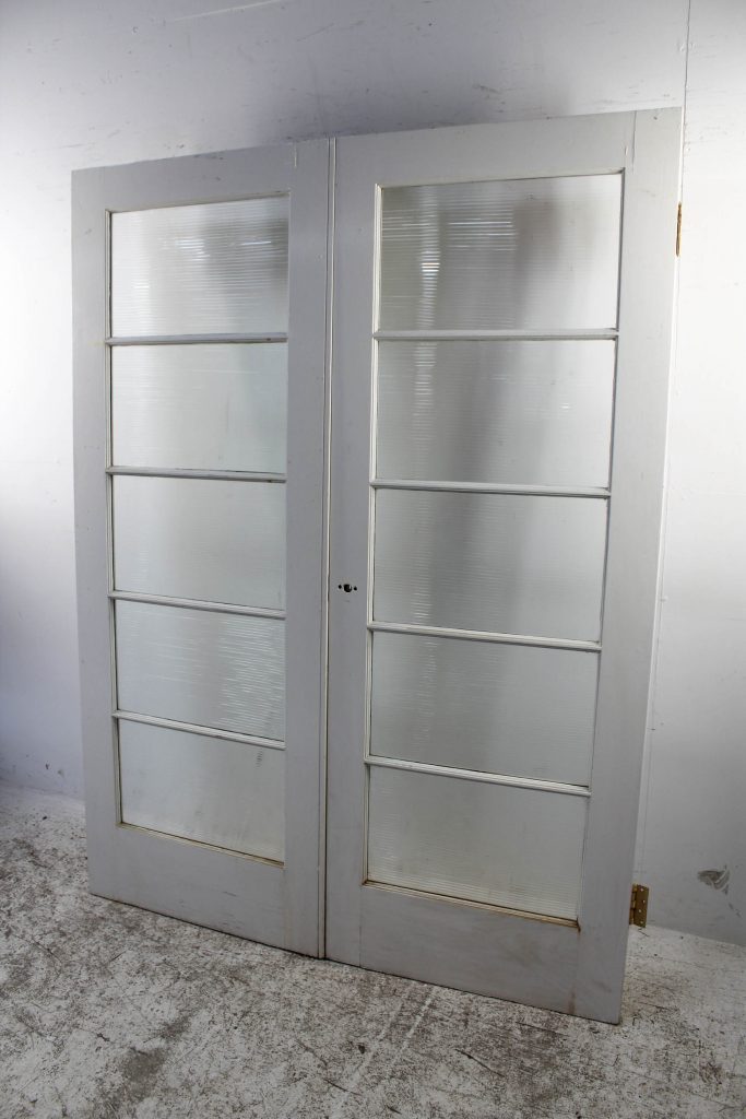 Fluted Glass Deco Set | Renovators Paradise Fluted Glass Deco Set