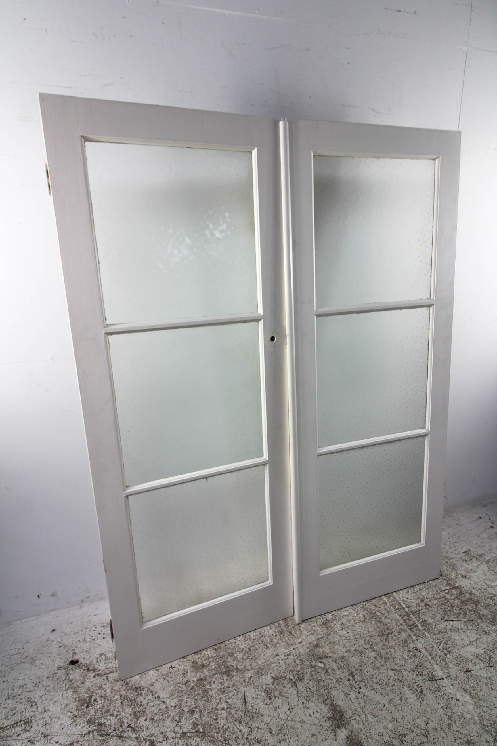 Six Pane Glass Door Set | Renovators Paradise Six Pane Glass Door Set