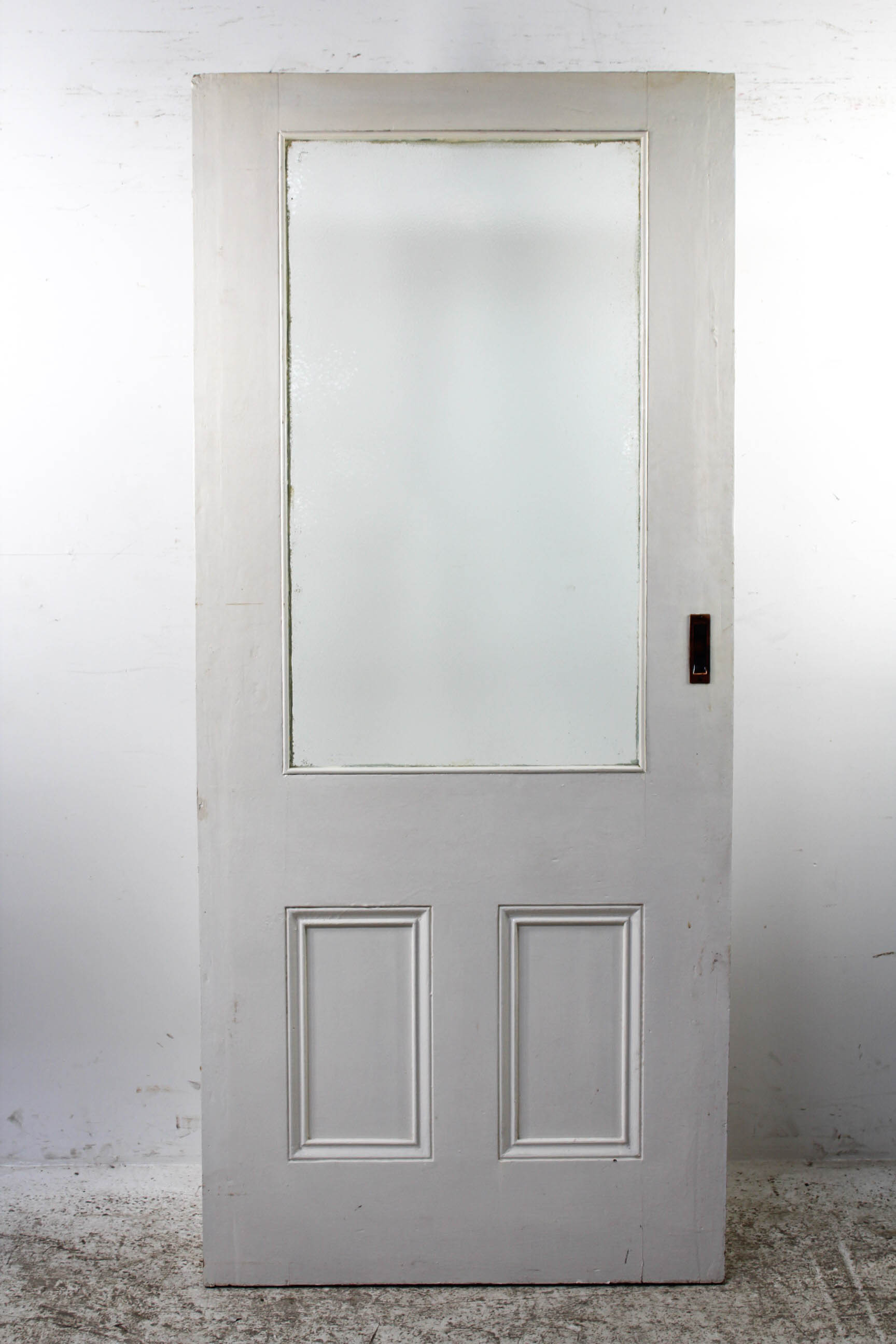 Rough Cast Glass Sliding Door | Renovators Paradise Glass Sliding Door