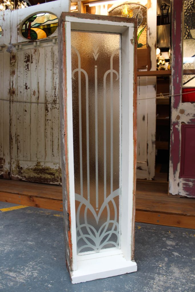 Original Etched Highlight Window | Renovators Paradise Highlight Window