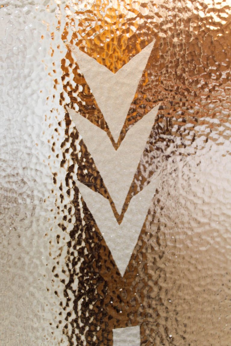 Original Etched Highlight Window | Renovators Paradise Highlight Window