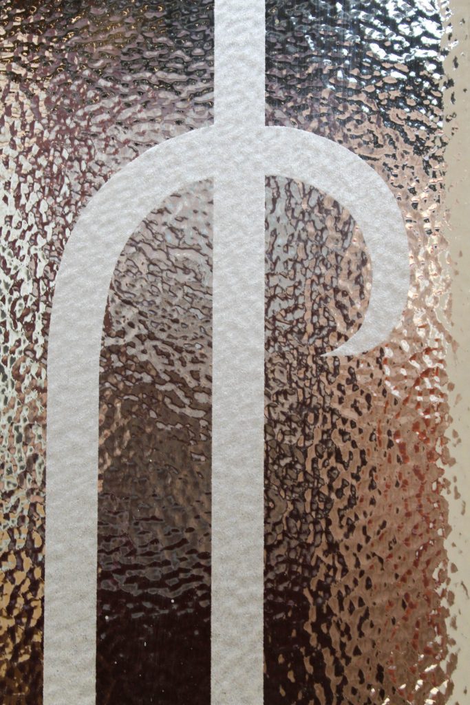 Original Etched Highlight Window | Renovators Paradise Highlight Window
