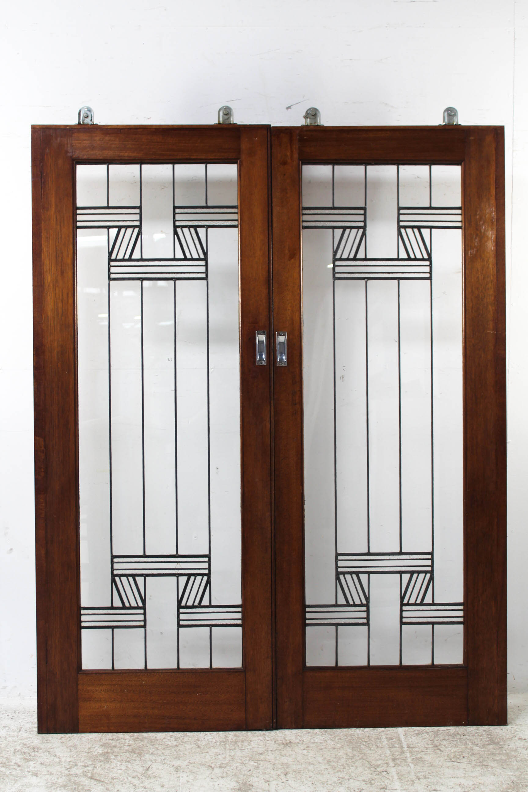 Sliding Leadlight Doors | Renovators Paradise Sliding Leadlight Doors