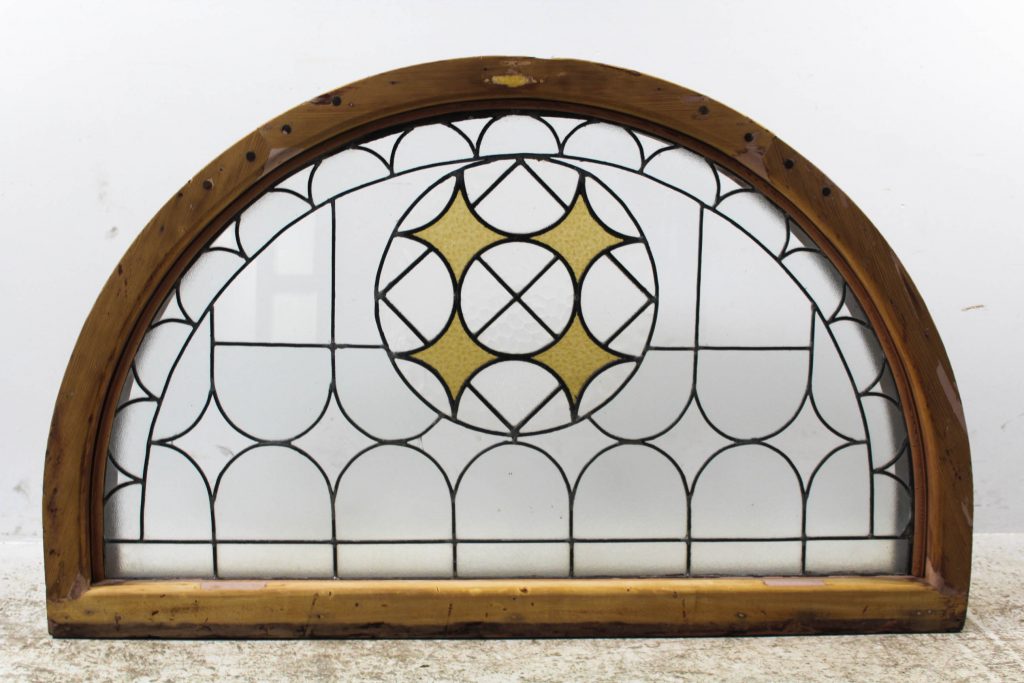 Arched Leadlight Feature | Renovators Paradise Arched Leadlight Feature