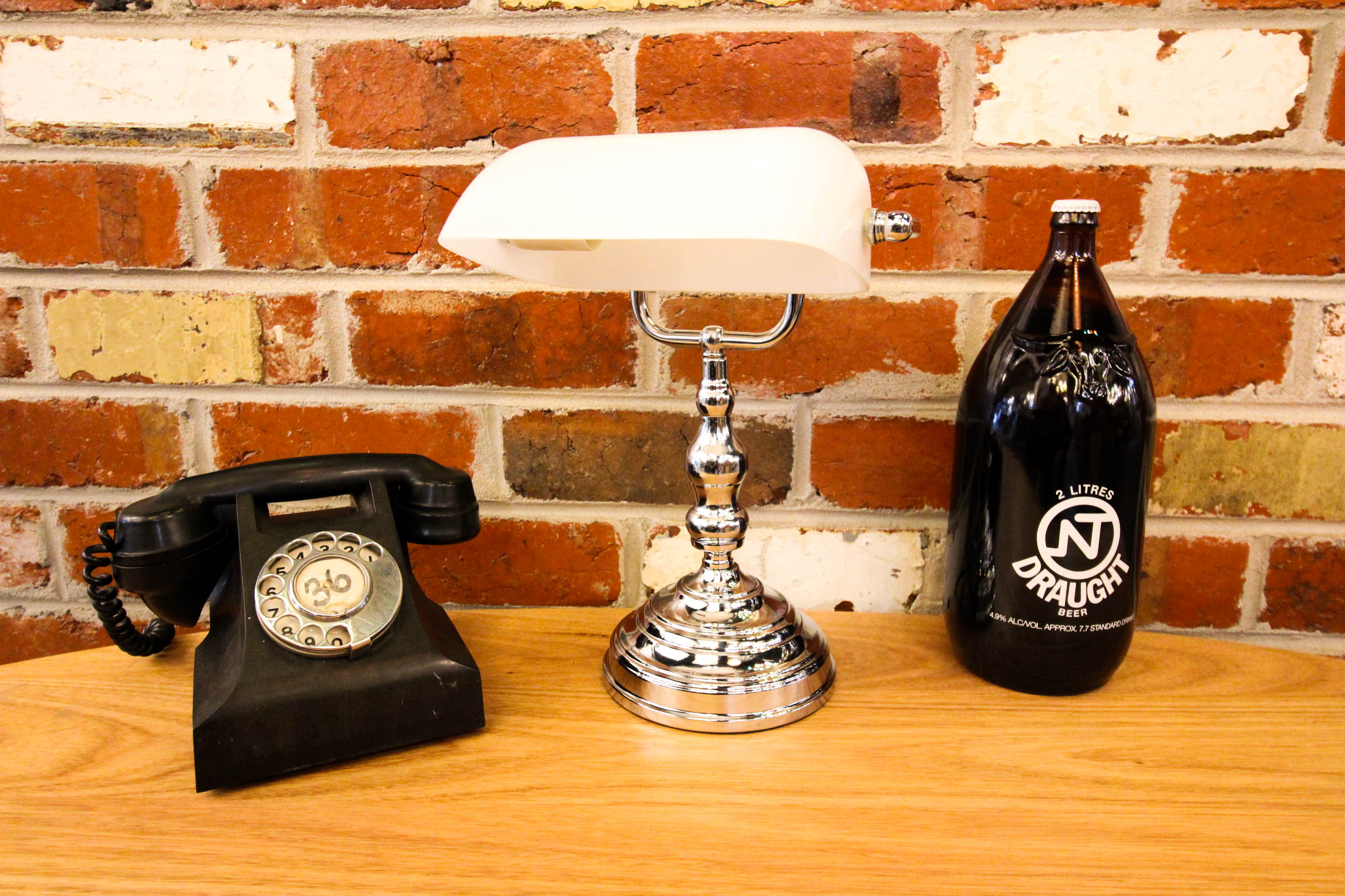 Chrome Banker Table Lamps | Renovators Paradise Table Lamps