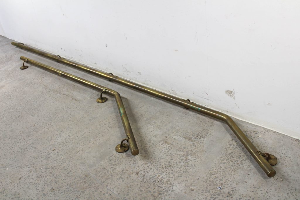 Front Bar Brass Foot Rails | Renovators Paradise Foot Rails