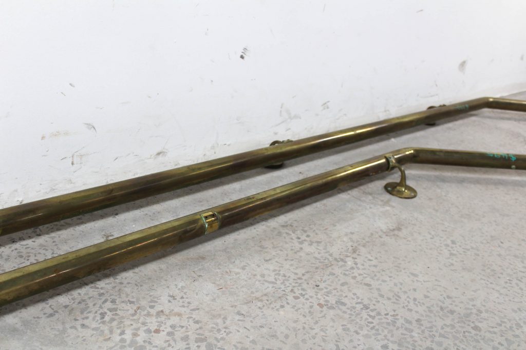 Front Bar Brass Foot Rails | Renovators Paradise Foot Rails