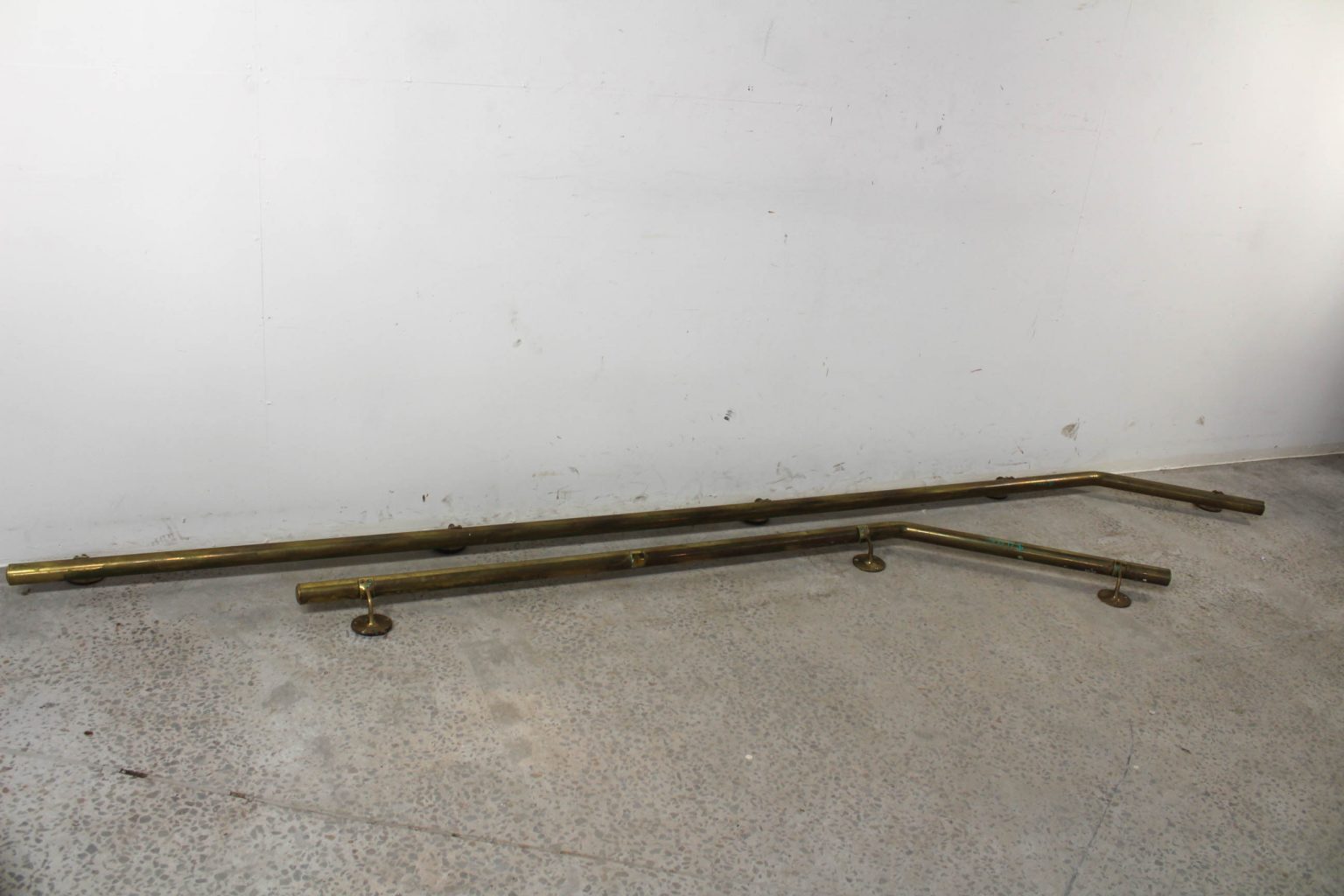 Front Bar Brass Foot Rails | Renovators Paradise Foot Rails