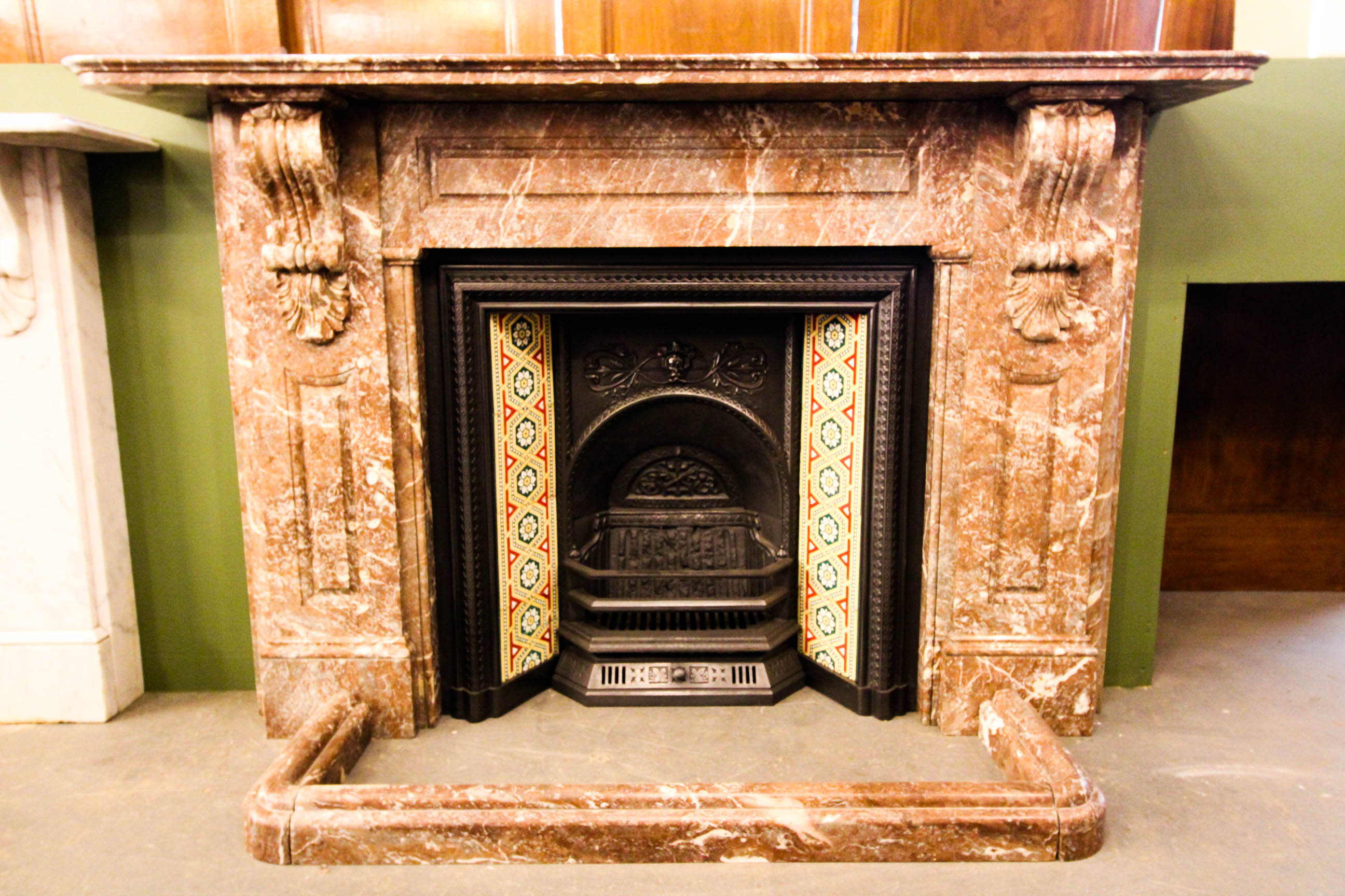 Deluxe Marble Mantle Set | Renovators Paradise Mantle Set