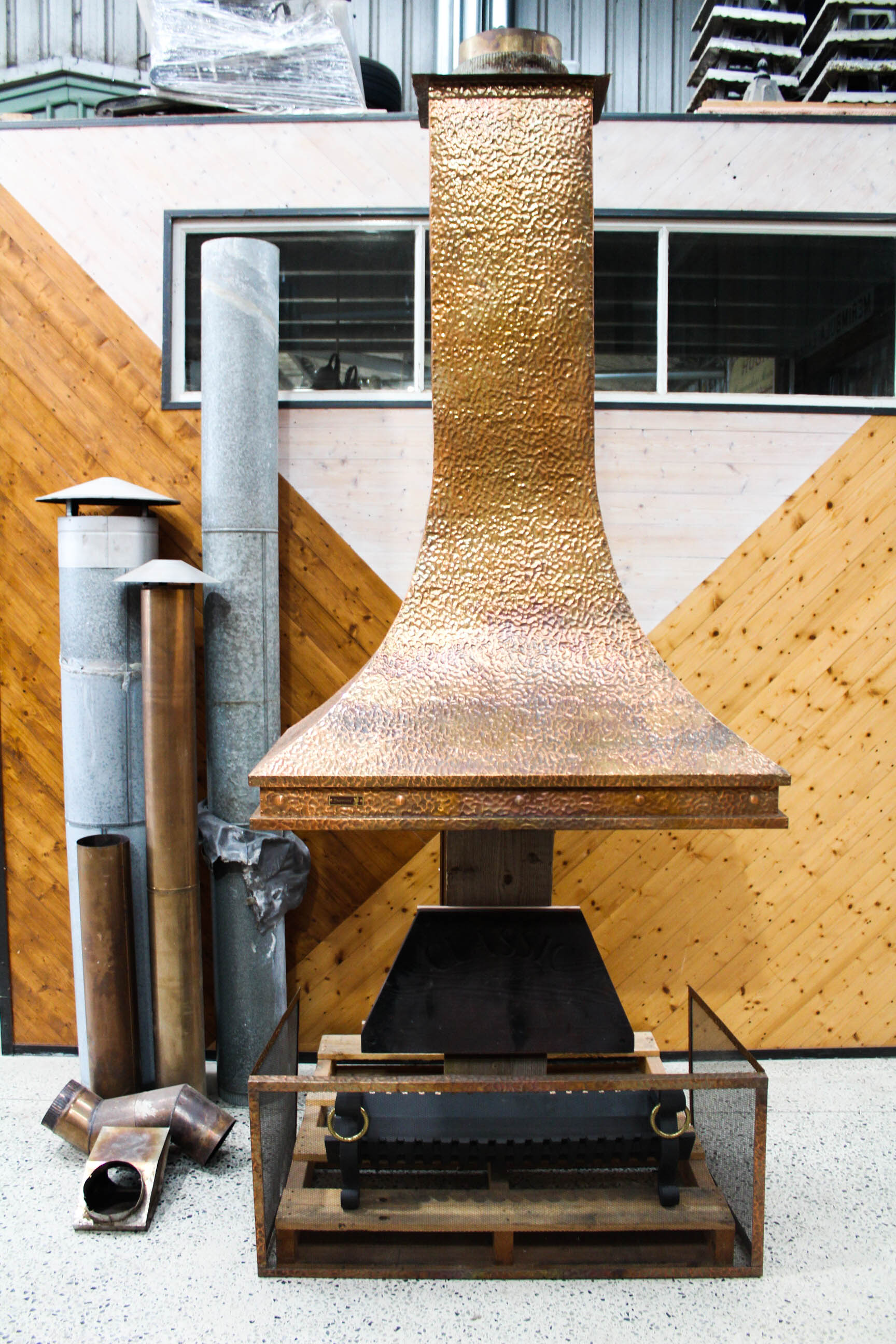 Classic Copper Fireplace Set | Renovators Paradise