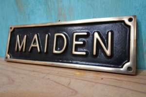 Maiden House Sign | Renovators Paradise