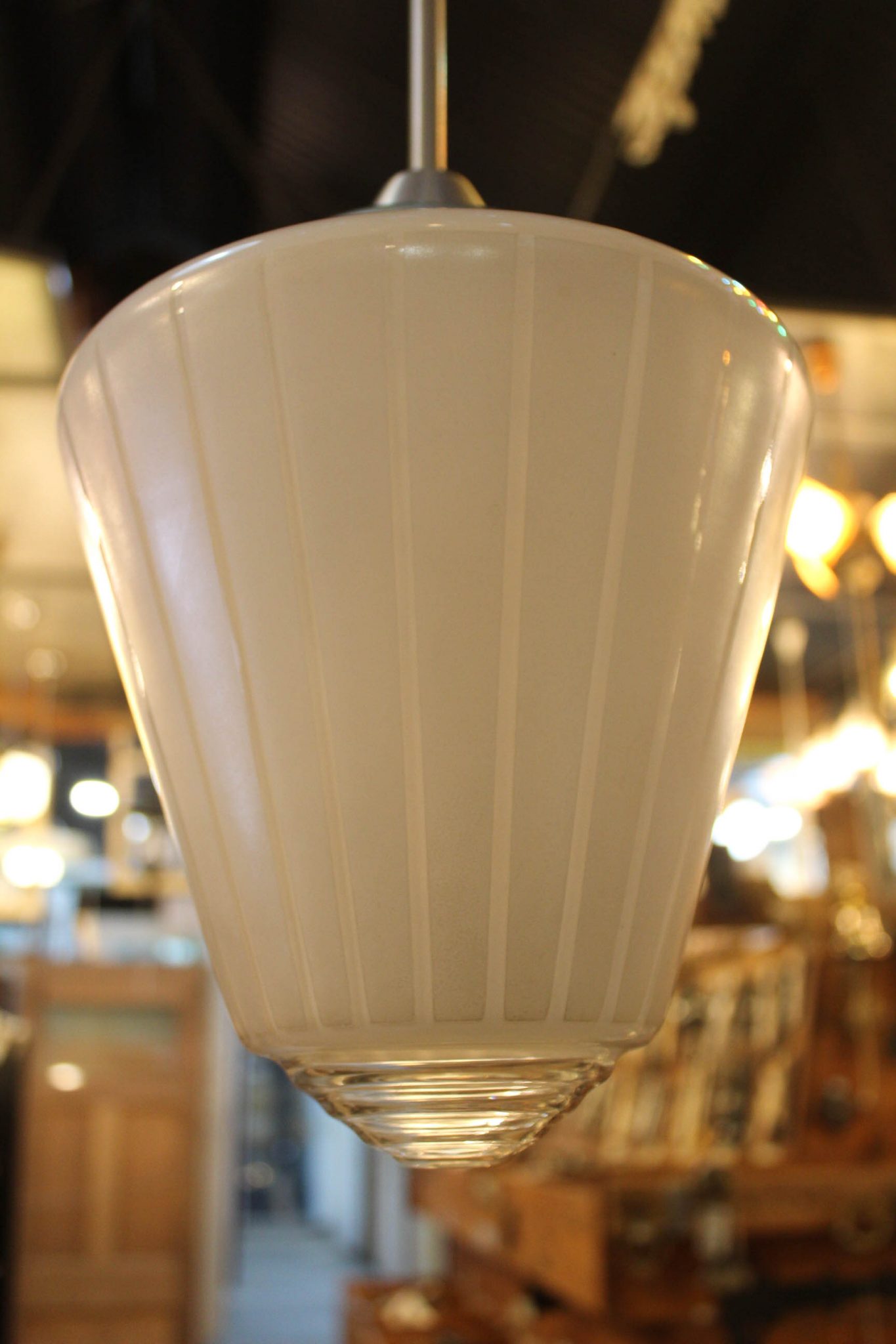 Pinstripe Pendant Lights | Renovators Paradise Pin Stripe Pendant Light