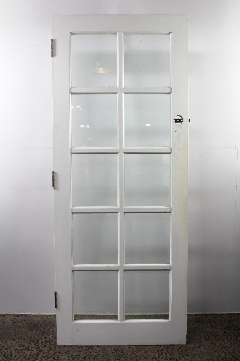 Thick Glass Colonial Door | Renovators Paradise Colonial Door
