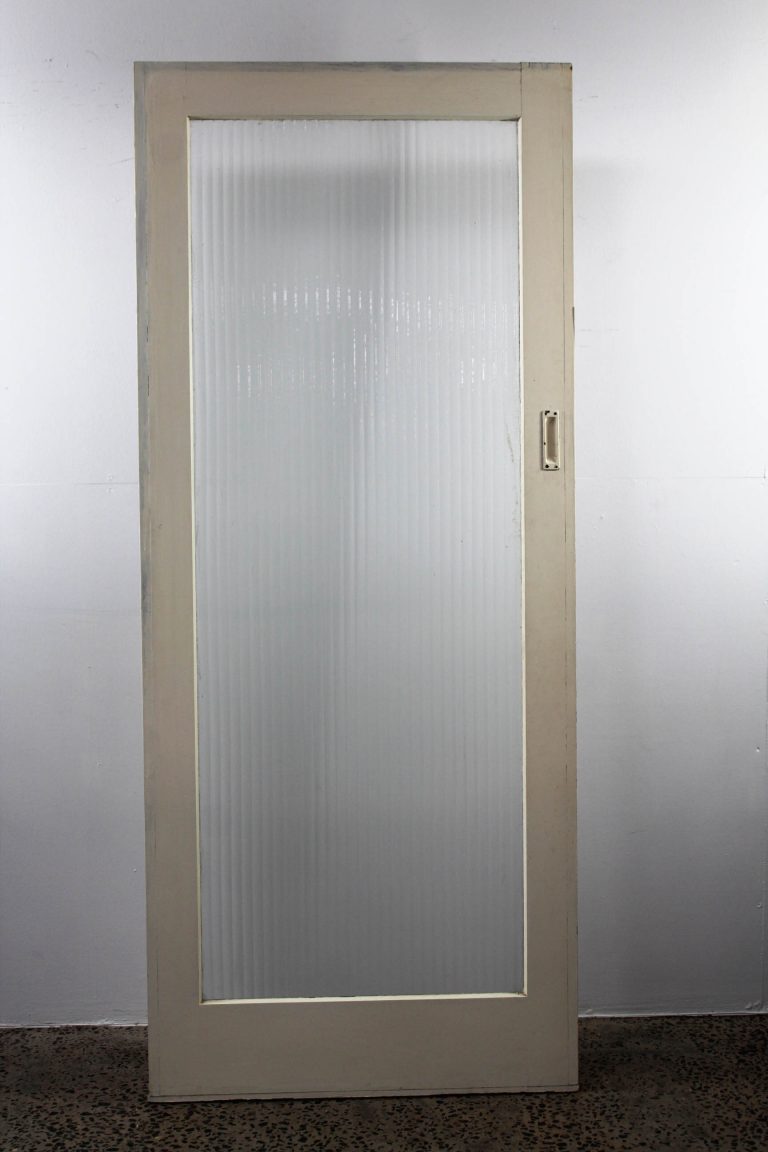 Fluted Single Glass Door | Renovators Paradise Fluted Single Glass Door