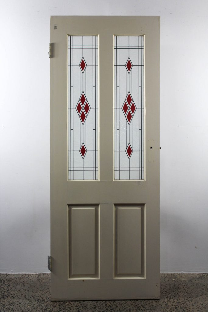 Chunky Feature Part Glass Door | Renovators Paradise - Recycled