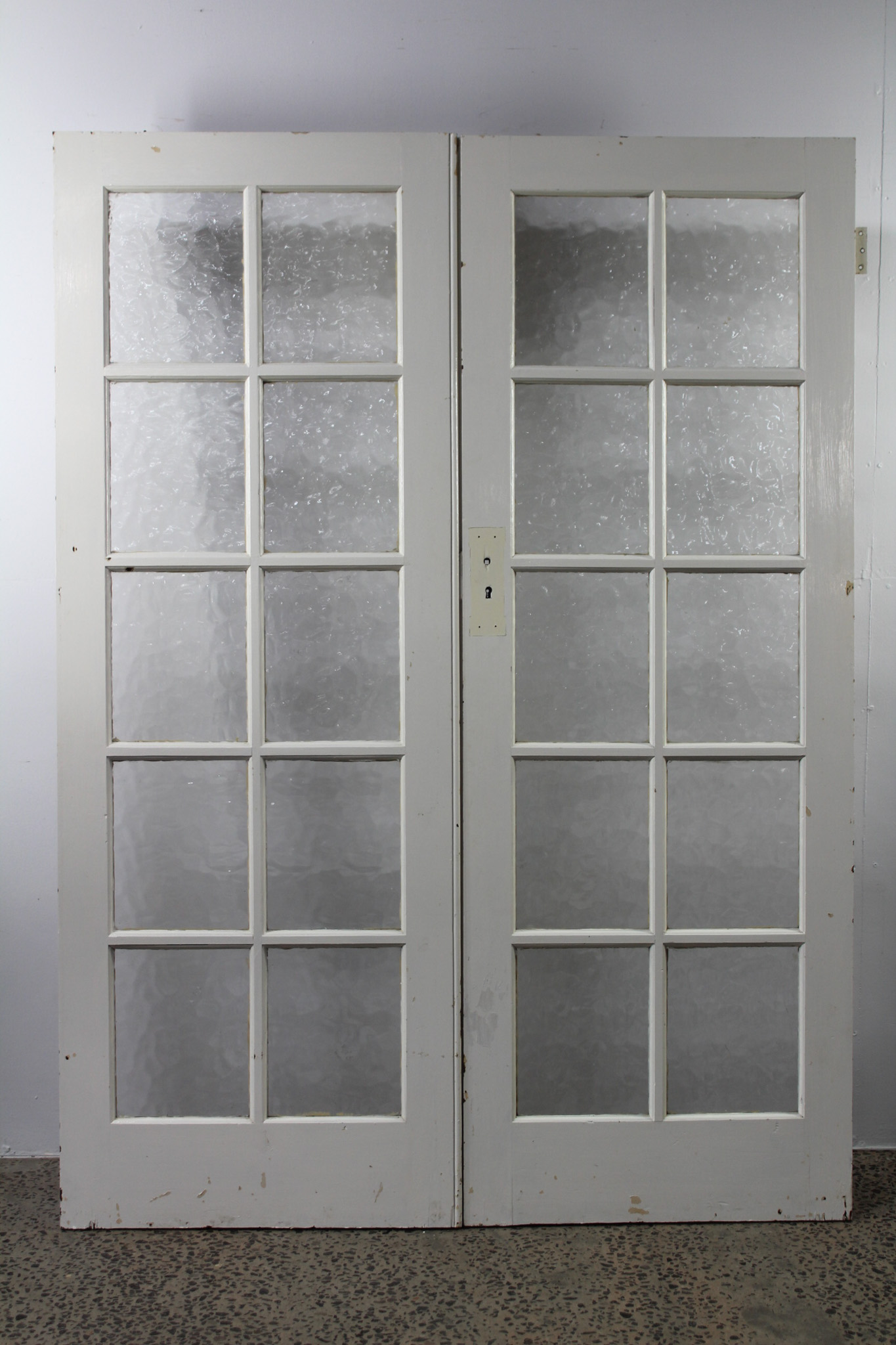 Colonial Flemish Glass Door Set | Renovators Paradise Glass Door Set