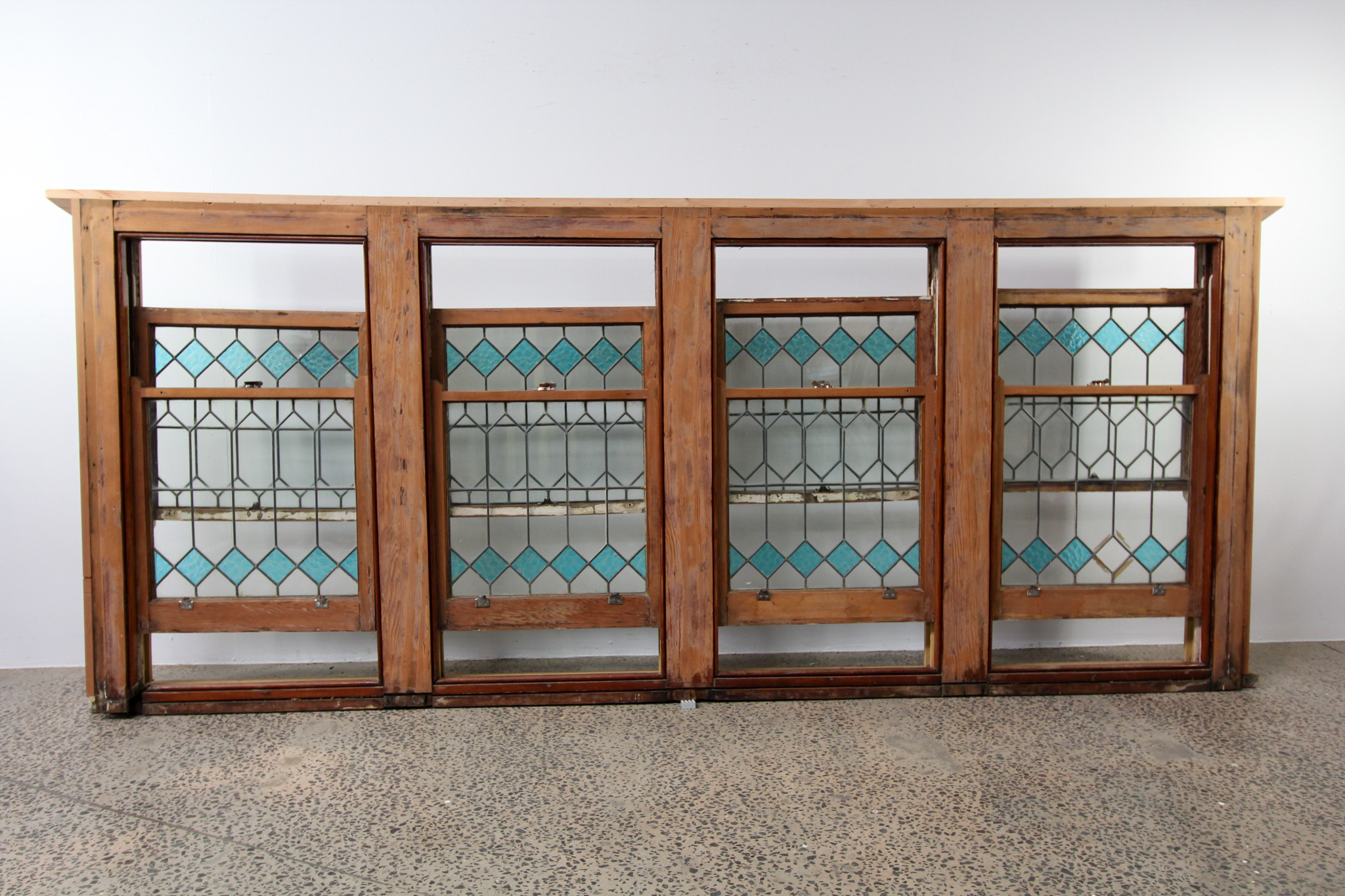Restored Quad Leadlight Window | Renovators Paradise - Vintage Window