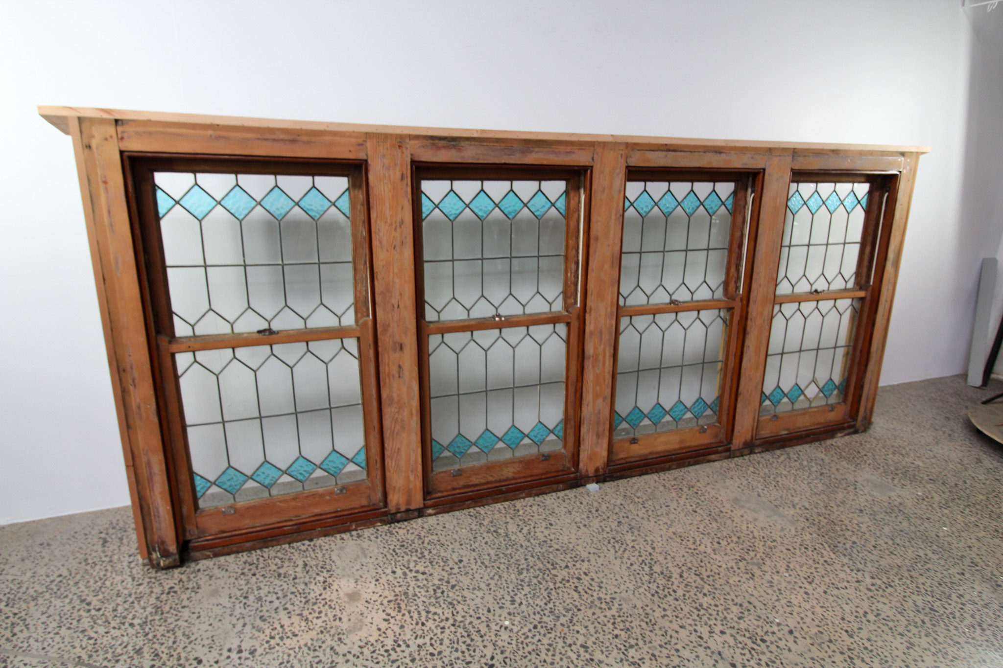 Restored Quad Leadlight Window | Renovators Paradise - Vintage Window