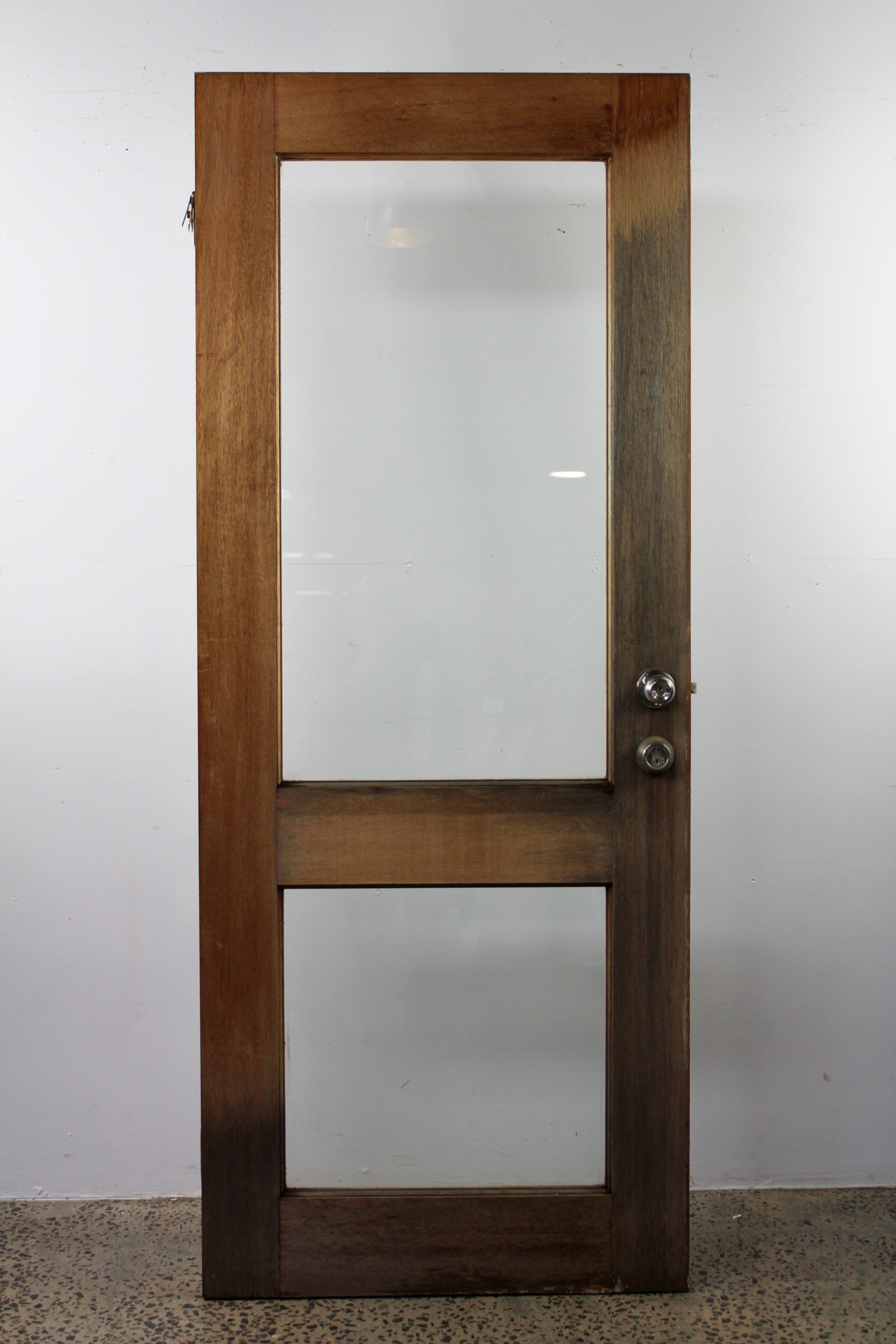 Chunky Two Pane Glass Door | Renovators Paradise Pane Glass Door