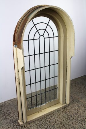 Arched Leadlight Window | Renovators Paradise Arched Leadlight Window