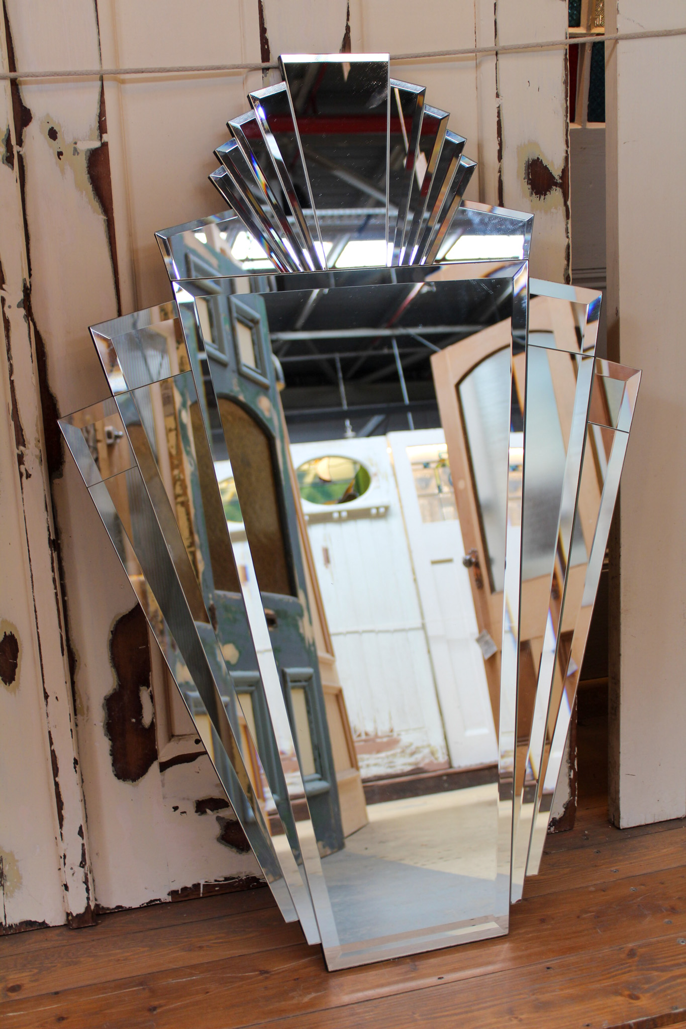 Stunning Deco Design Mirror | Renovators Paradise