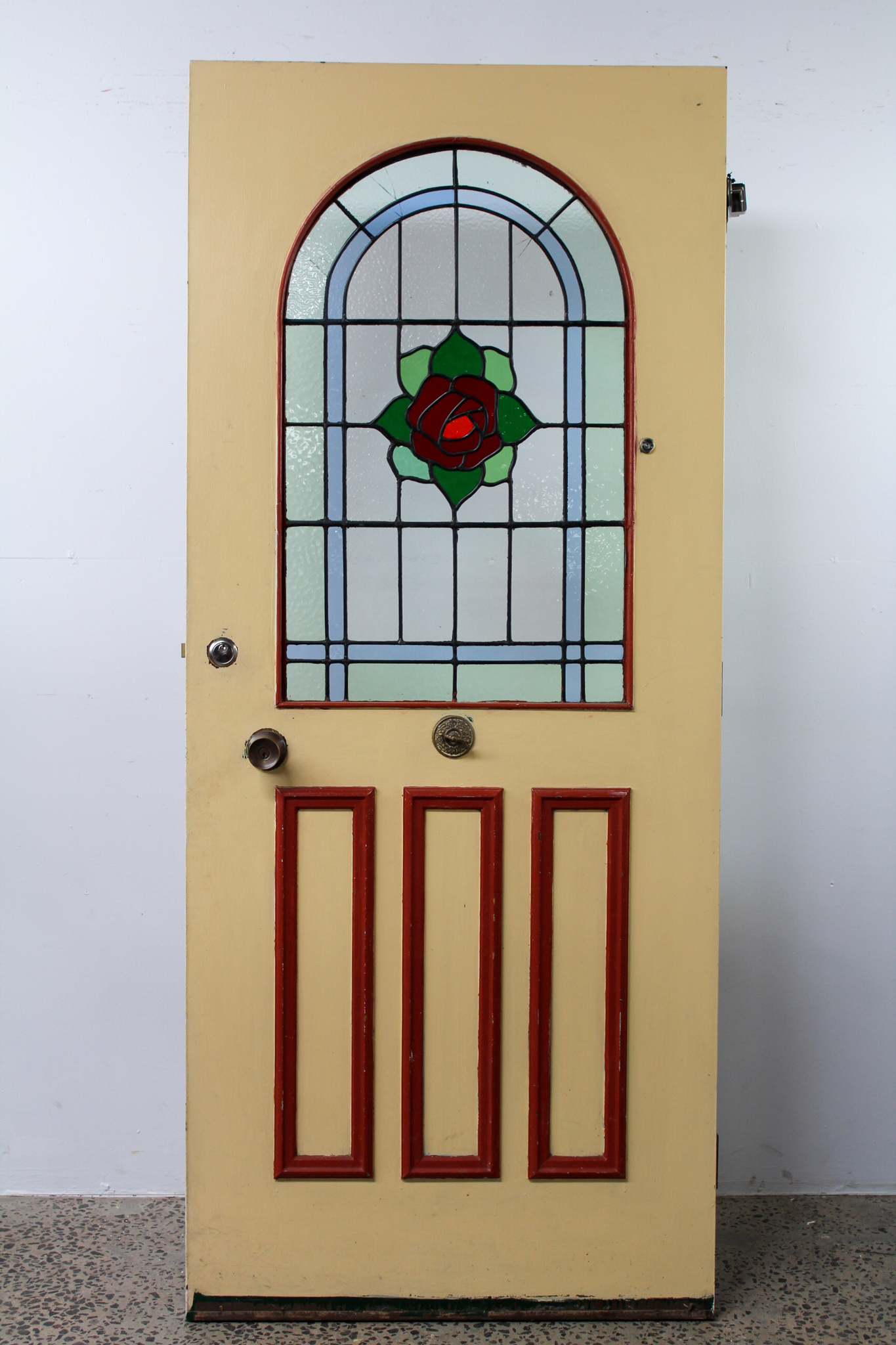 Arched Leadlight Front Door | Renovators Paradise