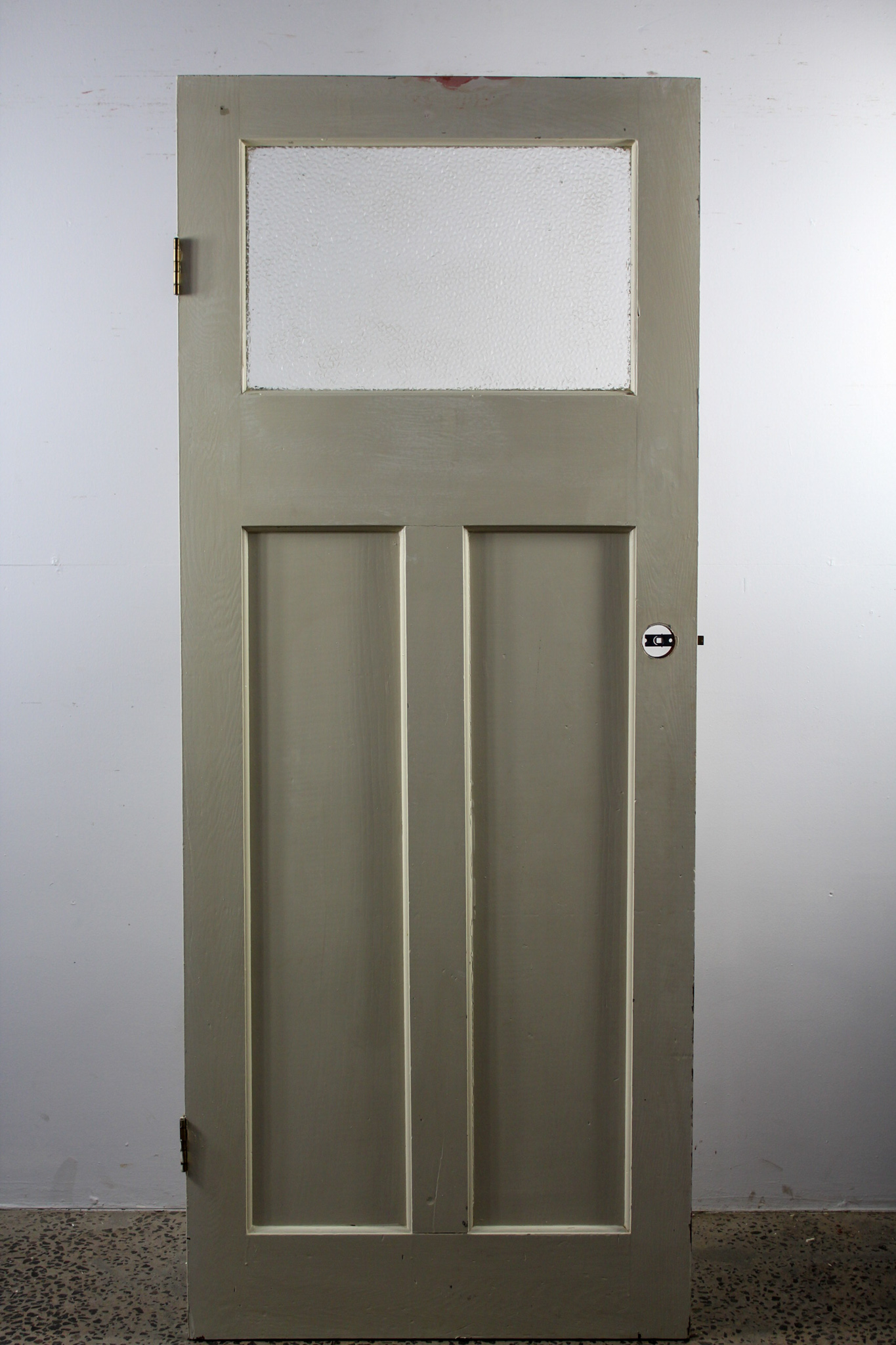 Pyramid Glass 3 Panel Door | Renovators Paradise 3 Panel Door