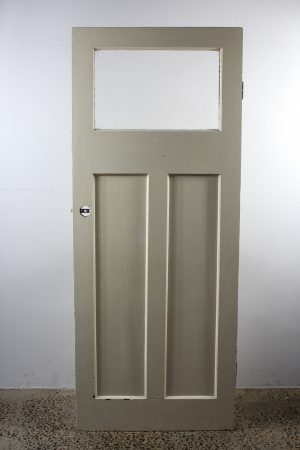 Pyramid Glass 3 Panel Door | Renovators Paradise 3 Panel Door