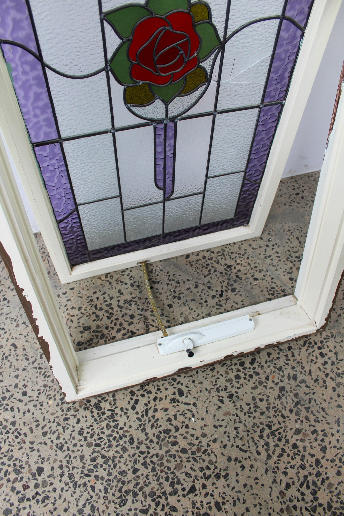 Rose Leadlight Window | Renovators Paradise