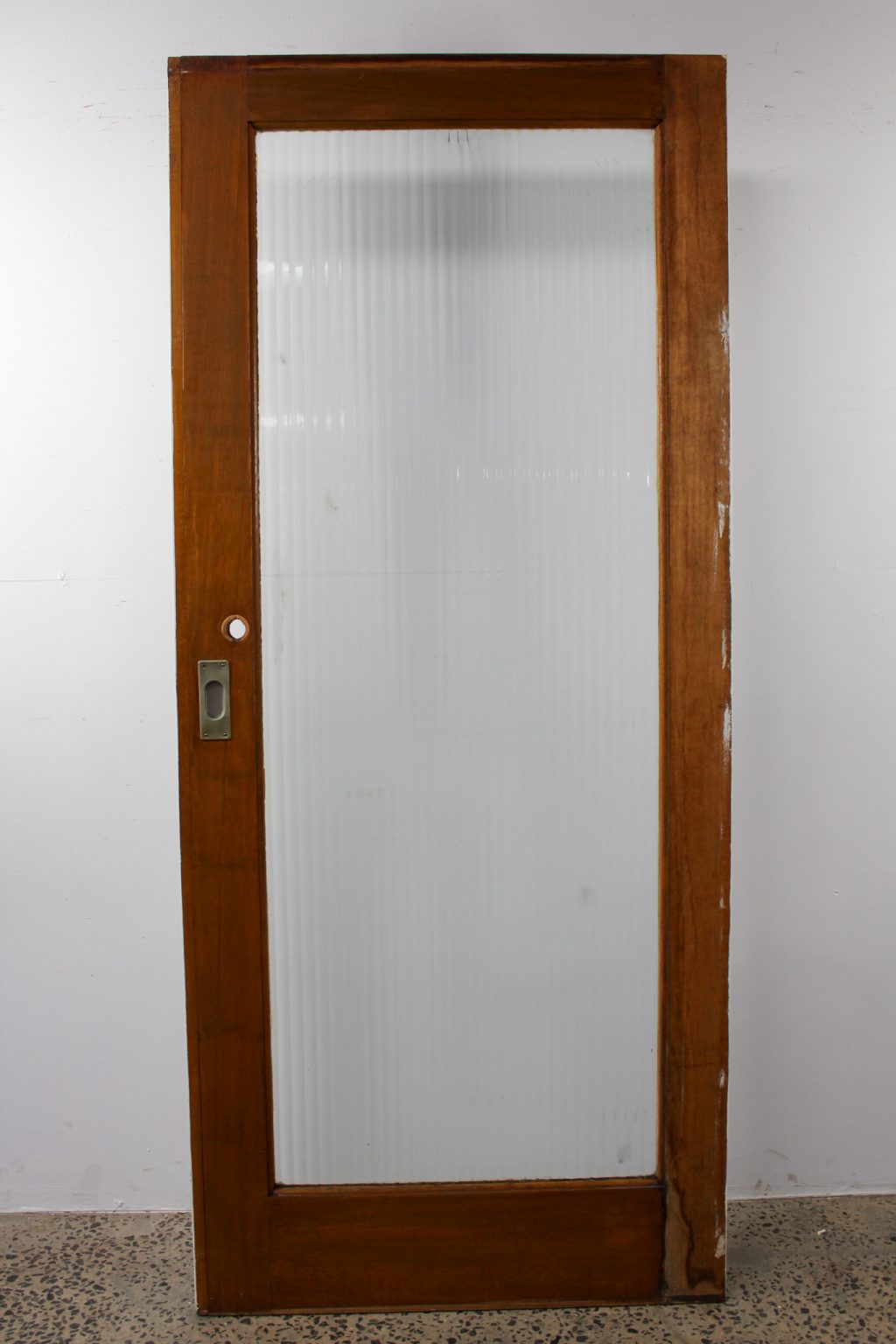 Fluted Glass Sliding Door | Renovators Paradise Fluted Glass Sliding Door