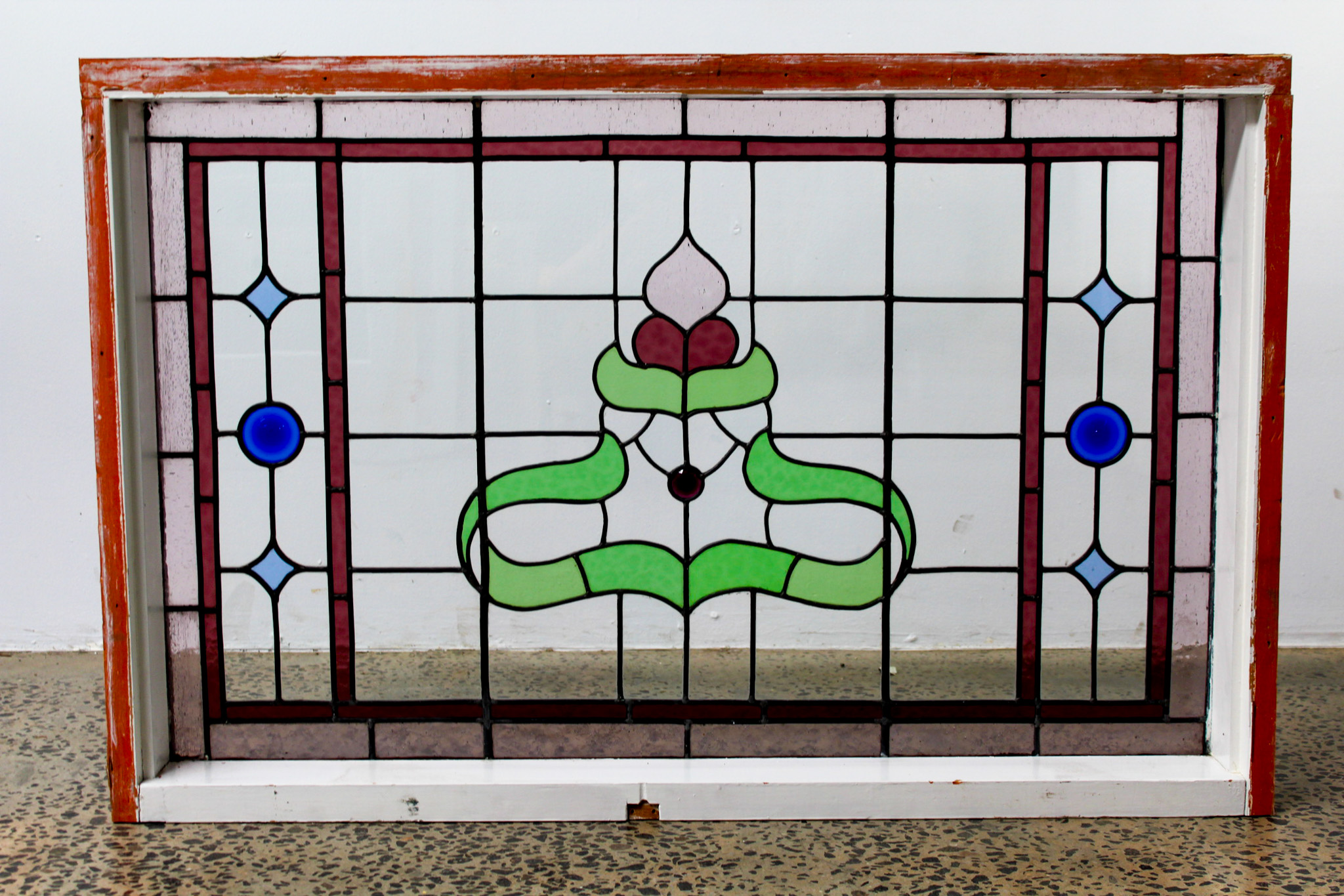 Large Leadlight Feature | Renovators Paradise Large Leadlight Feature