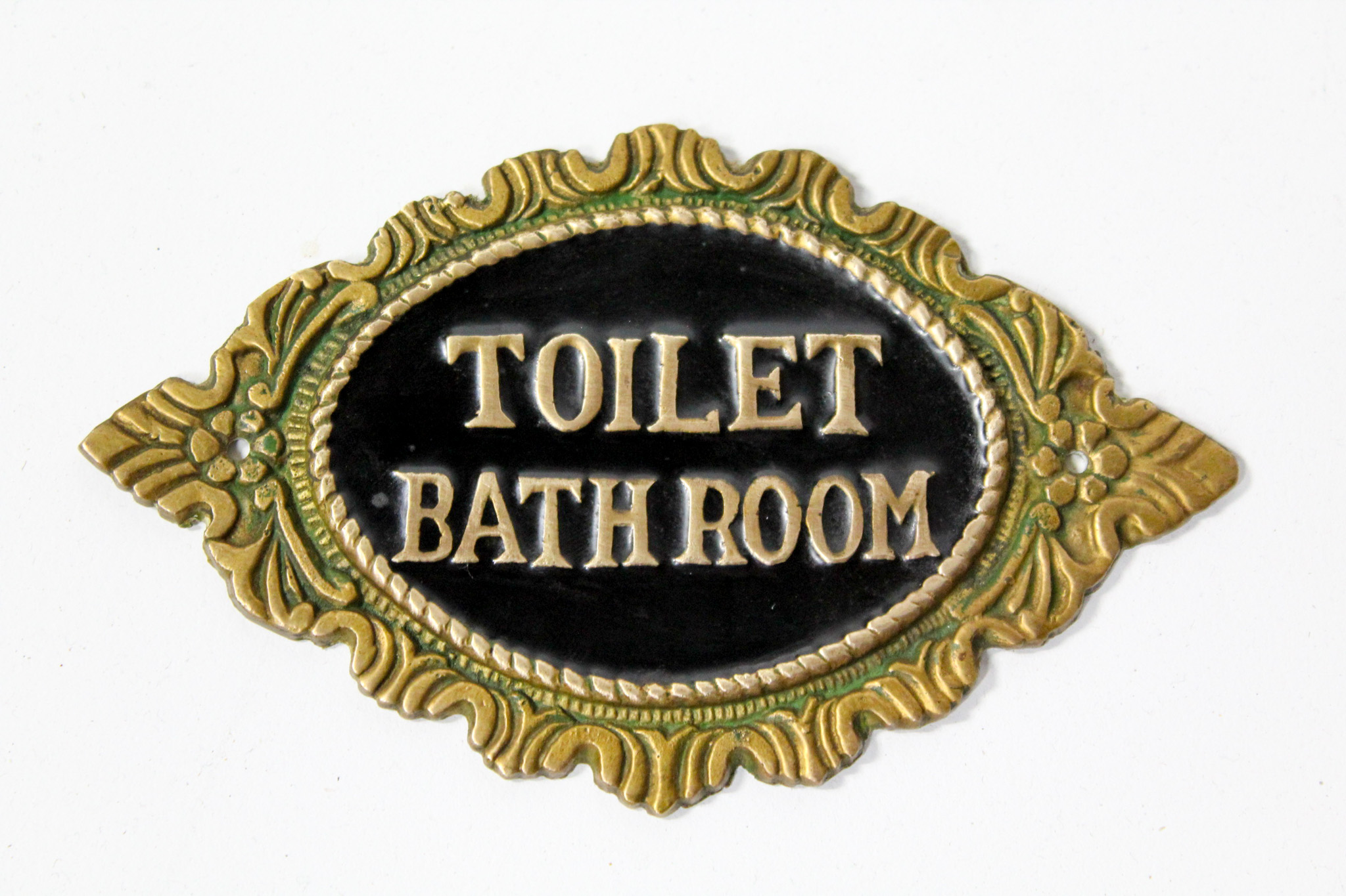 Antique Bathroom Sign | Renovators Paradise Antique Bathroom Sign