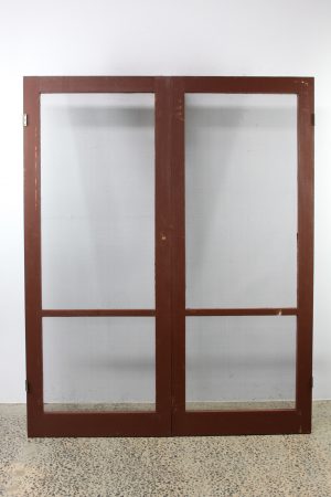 Double Flyscreen Door Set | Renovators Paradise Flyscreen Door Set