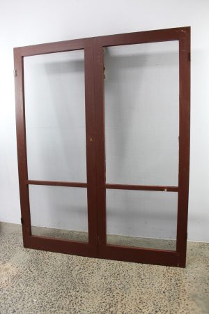 Double Flyscreen Door Set | Renovators Paradise Flyscreen Door Set