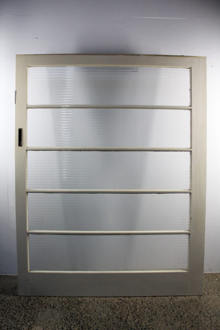 Huge Fluted Glass Feature Door | Renovators Paradise - Sliding Doors