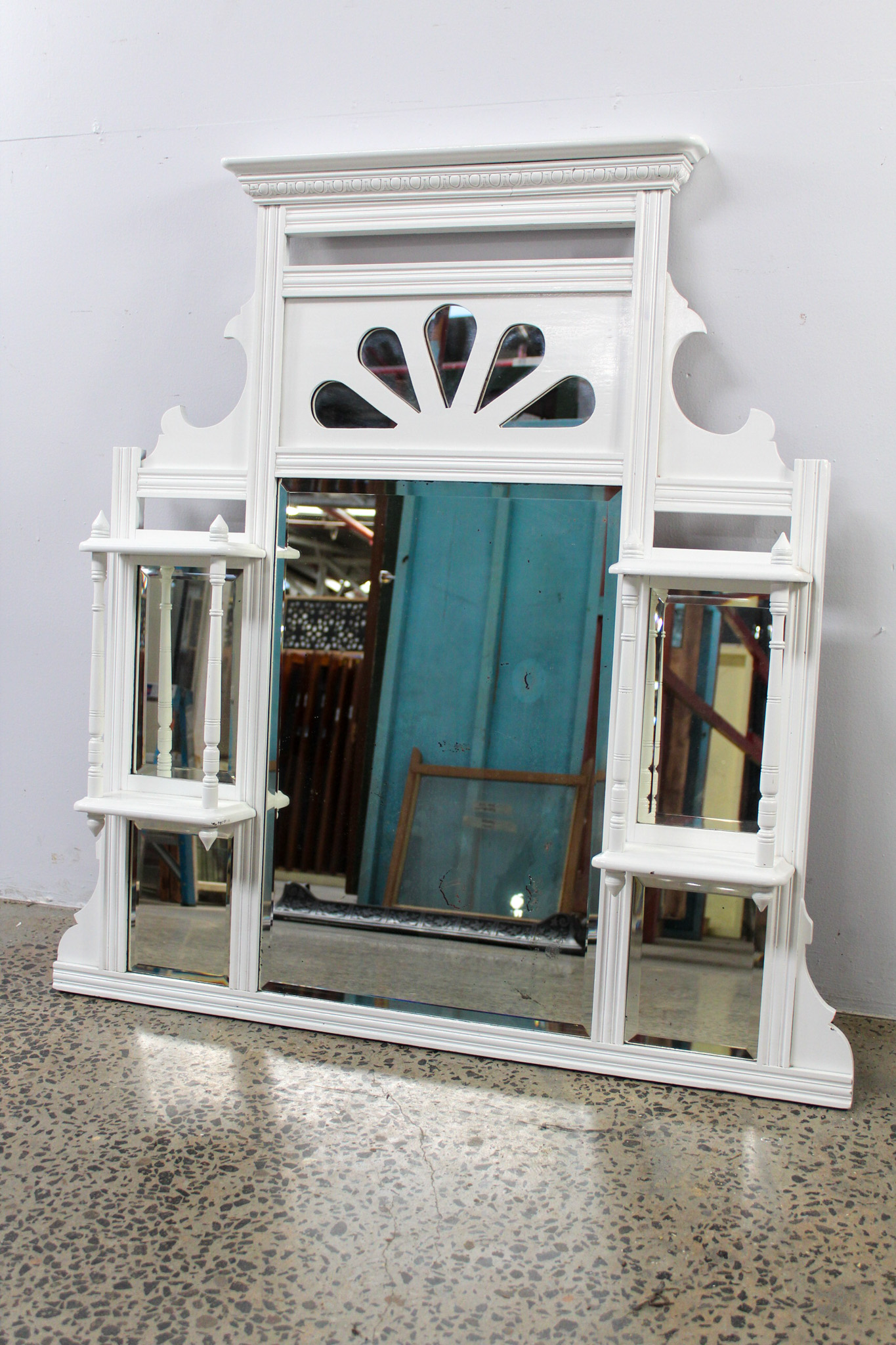 Fitzroy Over Mantle Mirror | Renovators Paradise - Period Mantle Tops