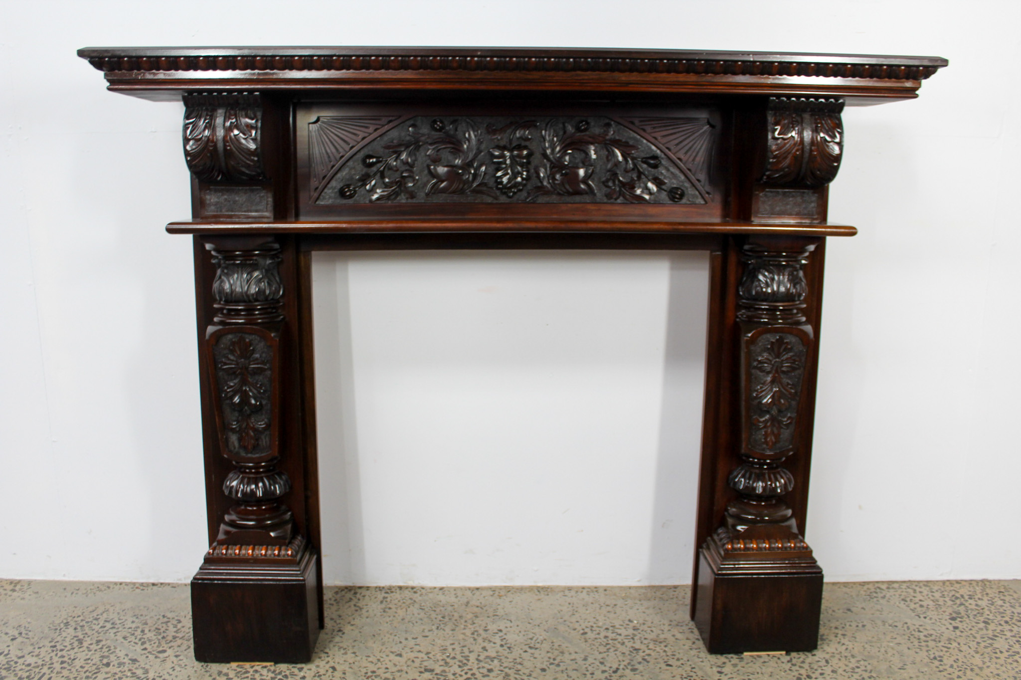 Mind Blowing Carved Mantle | Renovators Paradise Carved Mantle