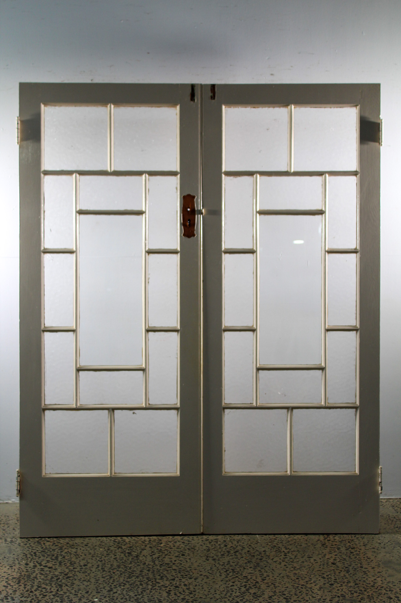 Flemish Glass Double Doors | Renovators Paradise Glass Double Doors