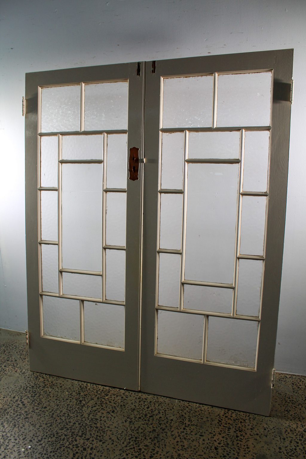 Flemish Glass Double Doors | Renovators Paradise Glass Double Doors