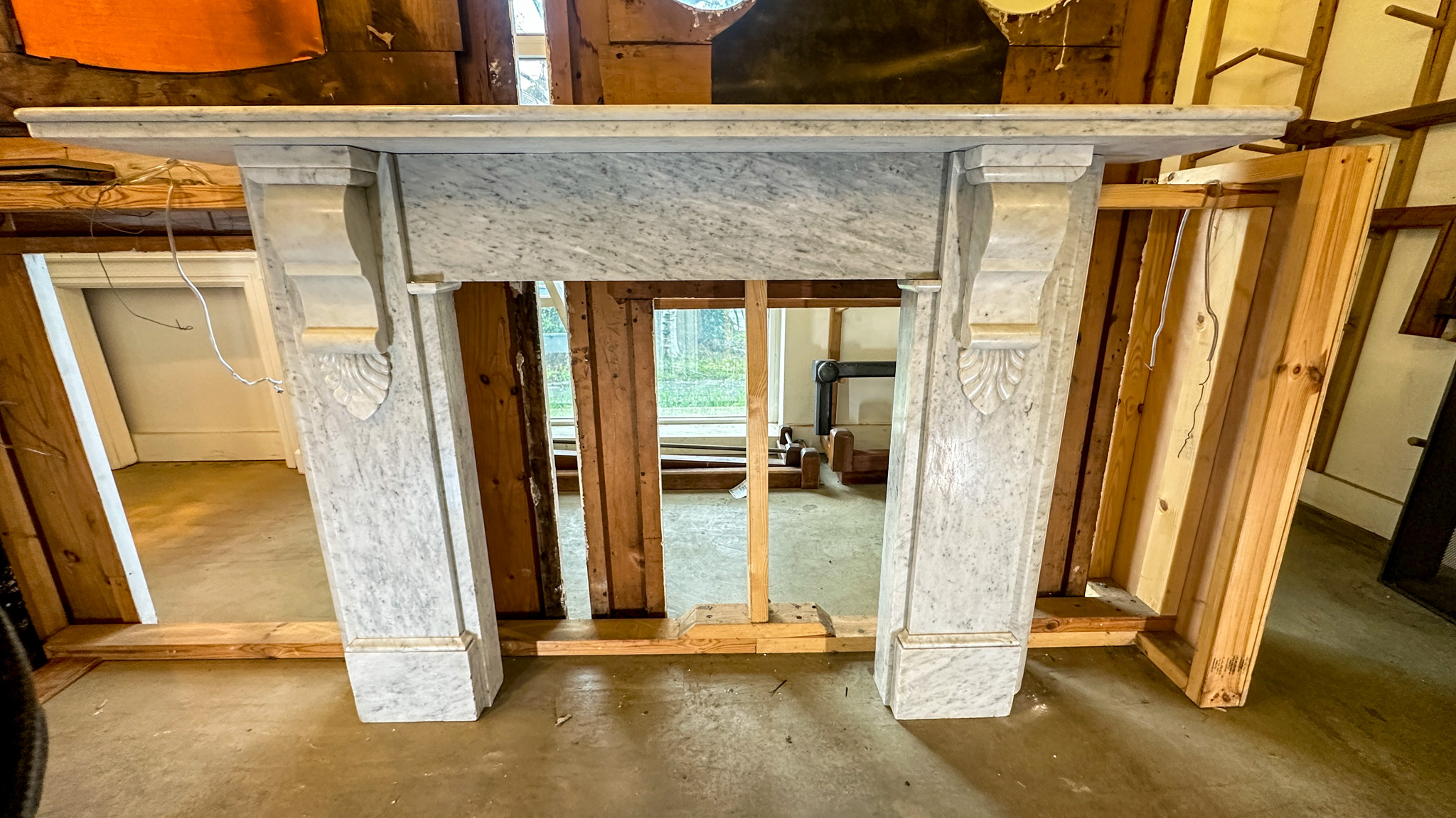 Italian Carrera Mantle | Renovators Paradise Italian Carrera Mantle